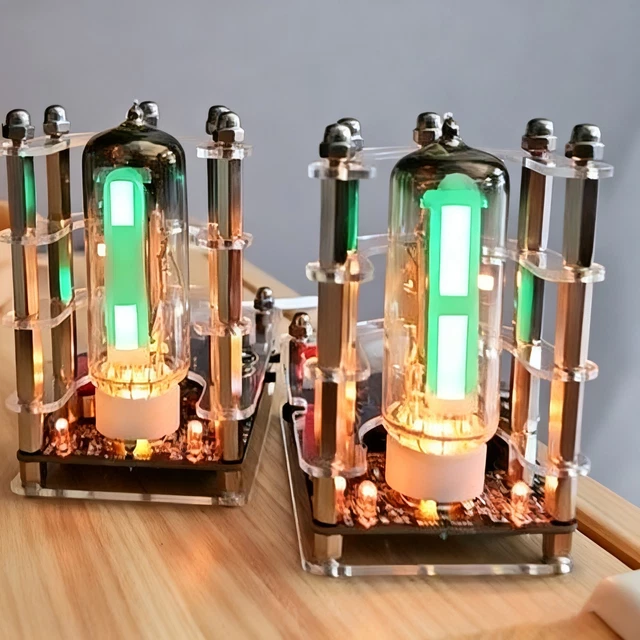 USB POWERED 6E2 Cat Eye Tube VU Meter Voice Control Audio Display ...