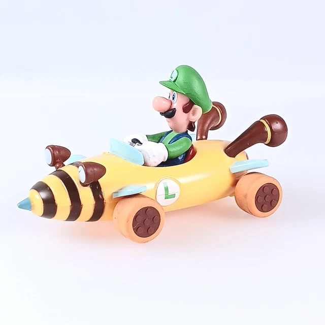 LUIGI MARIO KART 7 Mini Figurine Pull Back Car Nintendo From Japan F/S ...