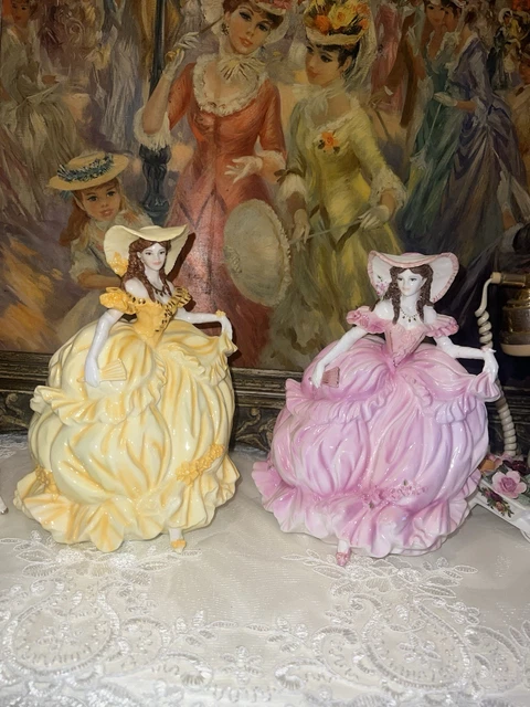 COALPORT REBECCA & Georgina Bone China Figurine £385.19 - PicClick UK
