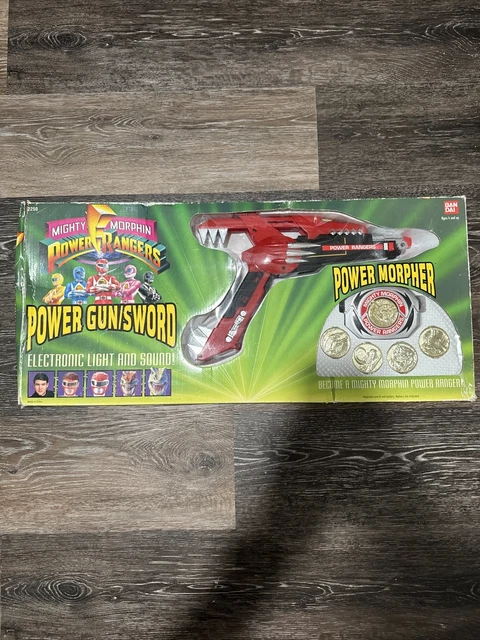 POWER GUN/SWORD POWER Morpher Mighty Morphin Power Rangers Bandai 1993 ...