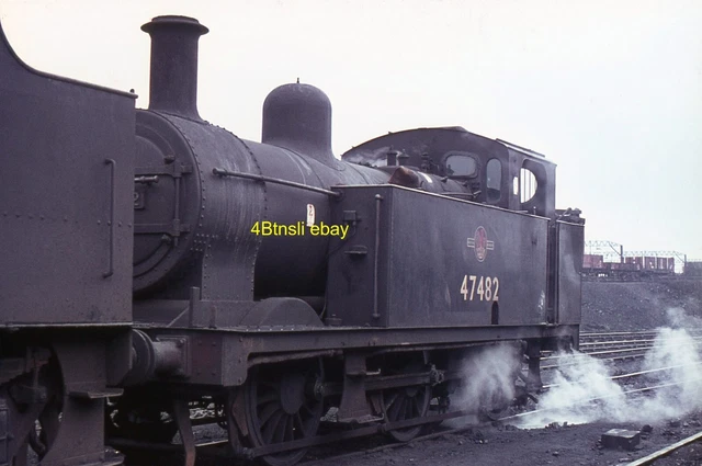 ORIGINAL 35MM SLIDE LMS Class 3F Jinty 0-6-0 47482 at Crewe c1965 £3.49 ...