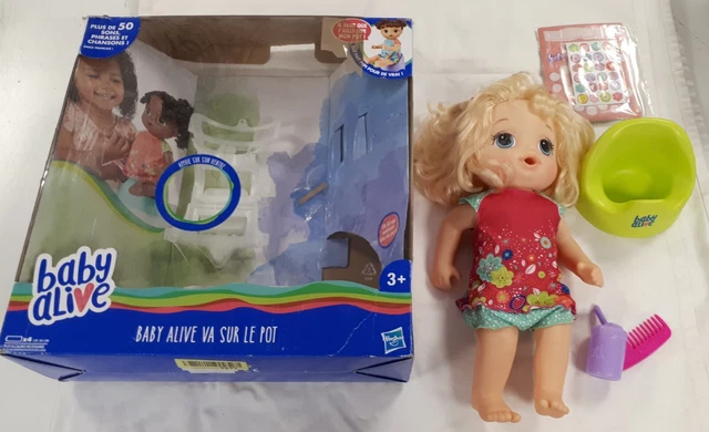 HASBRO BABY ALIVE va sur le Pot Blonde Jouet pouponne EUR 26,95 ...