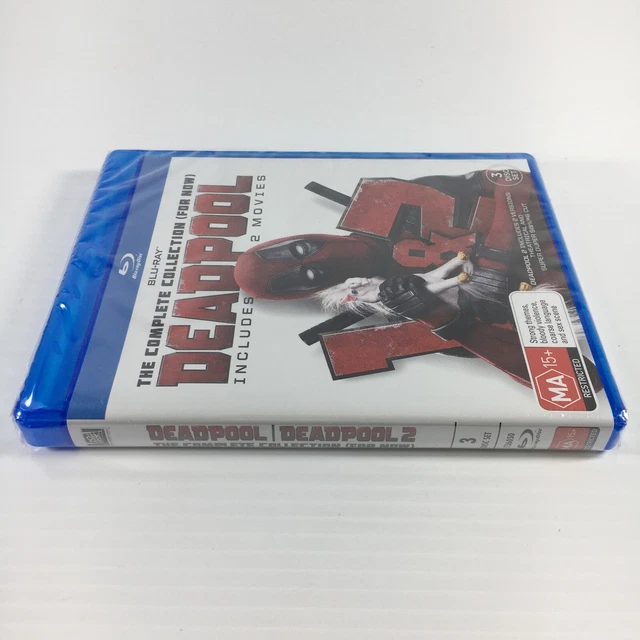 DEADPOOL 1 2 Movies Blu-ray 3 DISC SET Region B Bluray Blu ray SEALED ...