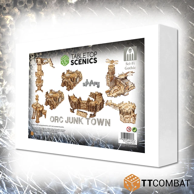 TTCOMBAT - SCI-FI Gothic - ORC JUNK TOWN WHITE BOX BUNDLE (WH40k) £89.18 - PicClick UK