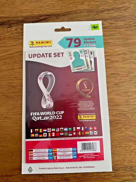 PANINI FIFA WORLD CUP QATAR 2022 - UPDATE SET (10a) EUR 13,00 - PicClick FR
