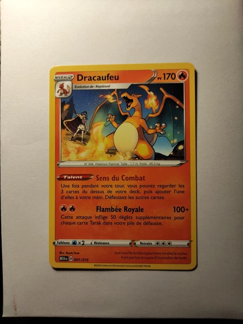 CARTE POKÉMON DRACAUFEU - M24 FR - 001/015 - Rare - Neuve EUR 4,89 - PicClick FR
