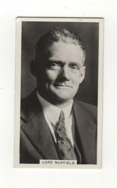 BRITISH PHILANTHROPIST PHOTOCARD 1937. Lord Nuffield $2.99 - PicClick AU