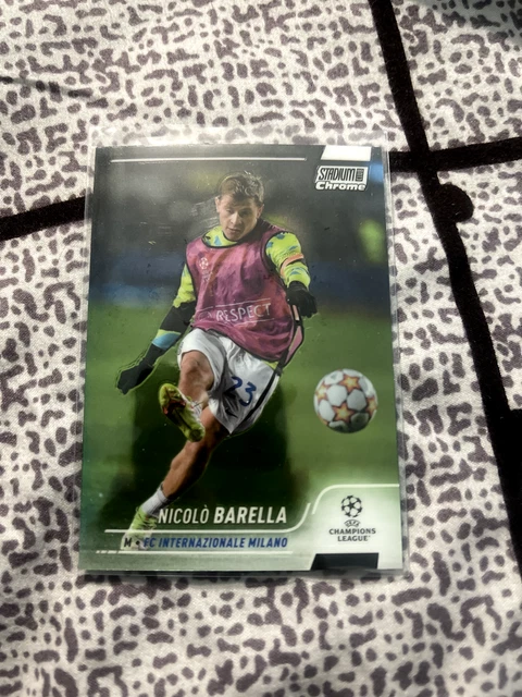 TOPPS 2022 STADIUM Chrome Club Nicolò Barella FC Internazionale Milan ...