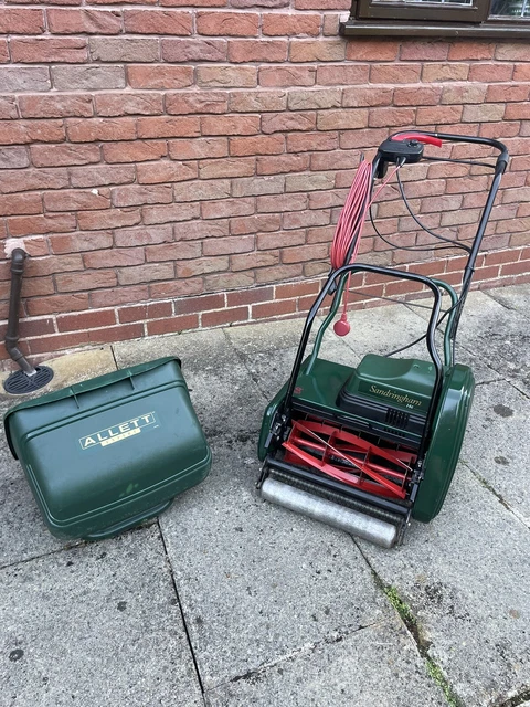 ALLETT SANDRINGHAM 14E Self Propelled Electric Cylinder Lawnmower Atco ...