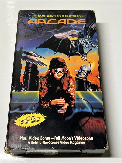 ARCADE (FULL MOON VHS, 1994) Peter Billingsley Seth Green FREE SHIPPING ...