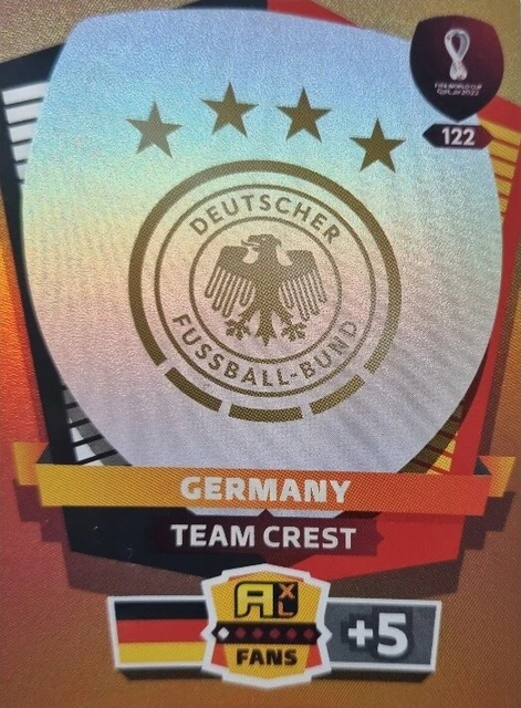 PANINI FIFA COUPE du Monde Qatar 2022 # 122 Team Crest Allemagne ... PANINI FIFA COUPE du Monde Qatar 2022 # 122 Team Crest Allemagne ...
