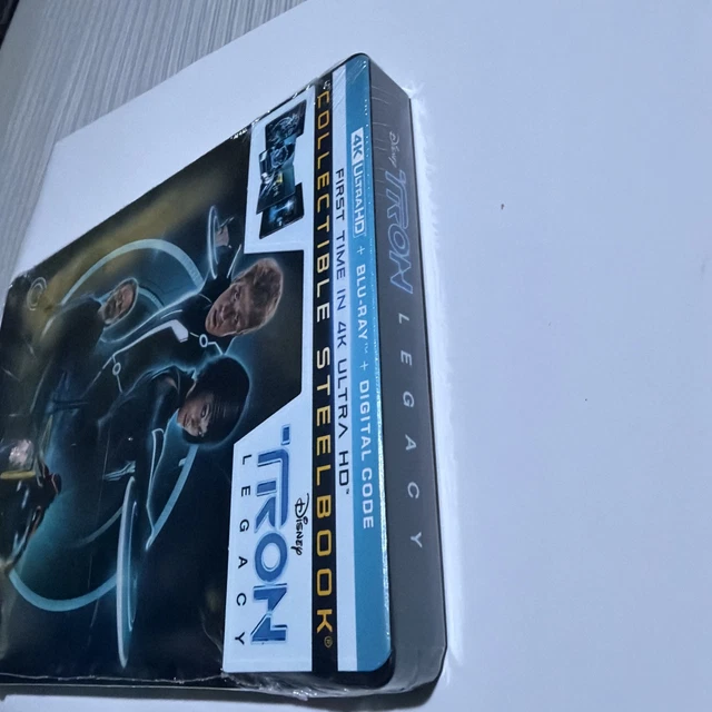 TRON LEGACY STEELBOOK (4K UHD+Blu-ray+Digital Code) Factory Sealed ...