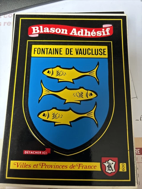 BLASON ADHÉSIF FONTAINE De Vaucluse Villes Province De France EUR 2,40 - PicClick FR