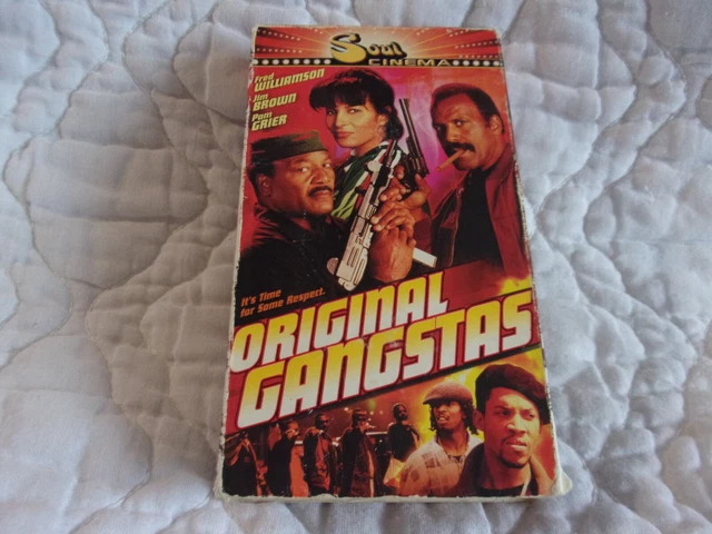 ORIGINAL GANGSTAS VHS Pam Grier Jim Brown Fred Williamson Richard ...