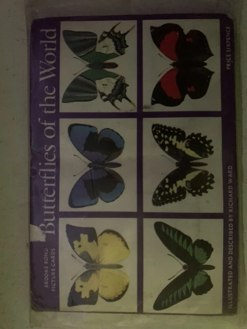 BROOKE BOND (TEA)-FULL Set- Butterflies Of The World 1966 (50 Cards) £ ...