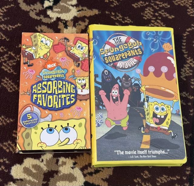 SPONGEBOB SQUAREPANTS - SpongeBob Movie/Absorbing Favorites (VHS) £32. ...