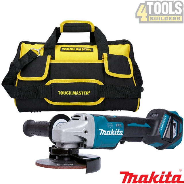 MAKITA DGA517 18V Brushless Angle Grinder 125mm With 16" 27 Pockets ...