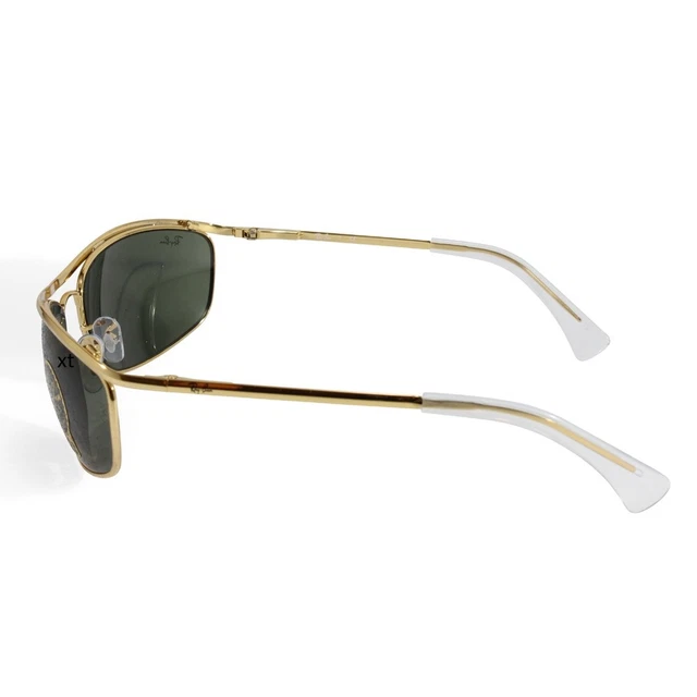 RAY-BAN RB3119 001 Olympian Gold/Green G15 Men's Sport Sunglasses Sizes ...