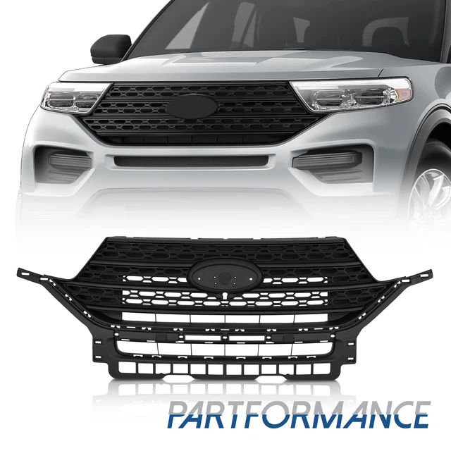 FRONT BUMPER UPPER Grille Grill Assembly Black For 2020 2021 2022 Ford ...