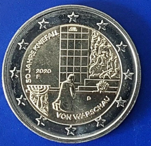 2 EURO 2020 Deutschland *50 Jahre Kniefall von Warschau* unz. EUR 3,00 ... 2 EURO 2020 Deutschland *50 Jahre Kniefall von Warschau* unz. EUR 3,00 ...