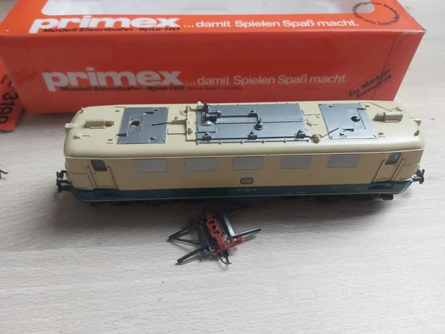 PRIMEX MÄRKLIN H0 AC 3199: E-Lok Baureihe 141 302-0 Ozenablau/beige OVP Bastler EUR 13,50 ...