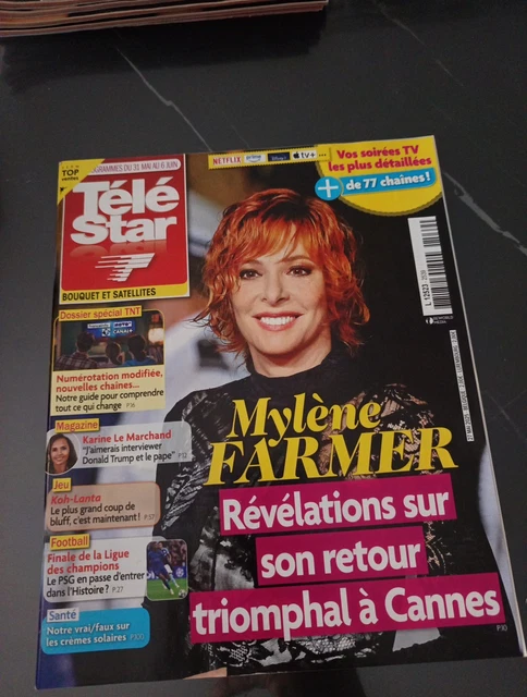 MAGAZINE TÉLÉ STAR Entier Mylène Farmer Édition France 27/05/2025 N ...