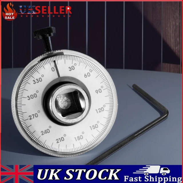 UK USEFUL TORQUE Wrench Torque Meter Dial Angle Torque Gauge Auto ...