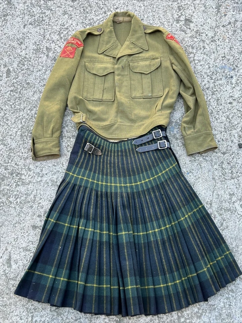 ORIGINAL ROYAL VICTORIAN Scottish Regiment Kilt Tunic Uniform 1952 ...