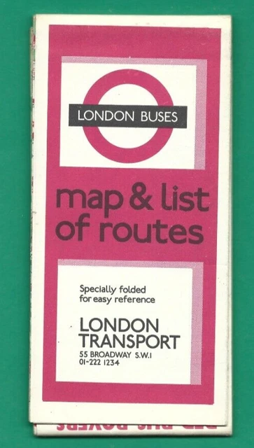 LONDON BUSES: MAP and List of Routes No 4 1971 £0.99 - PicClick UK