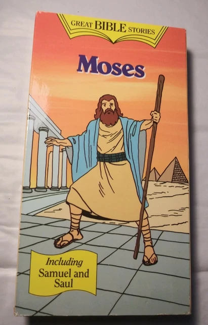 GREAT BIBLE STORIES - Moses: Samuel And Saul (VHS, 1999) Animated Video £10.00 - PicClick UK