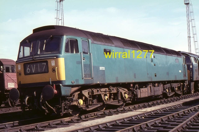 ORIGINAL RAILWAY SLIDE Class 47 D1733 at Cardiff Canton (see both scans ...