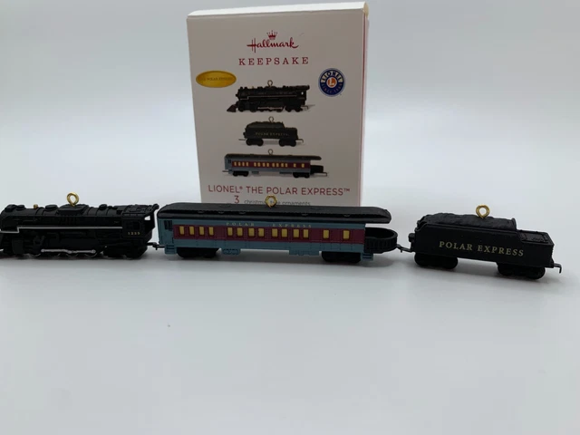 HALLMARK 2018 LIONEL The Polar Express Train mini Christmas Ornament ...
