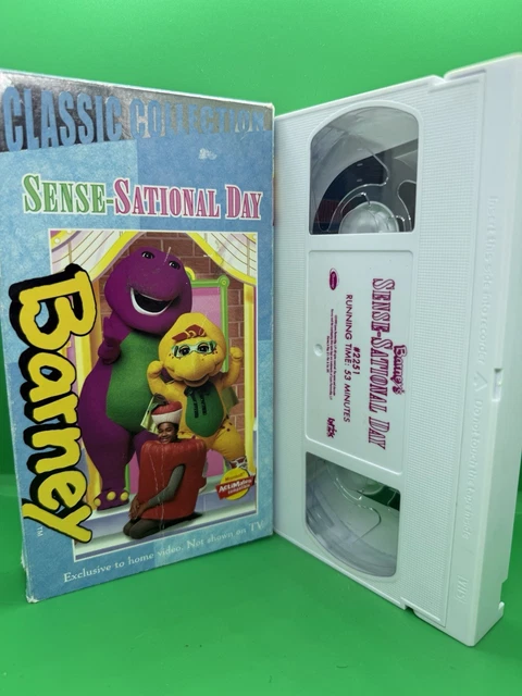 Barney Sense Sational Day Lot Of 19 VHS Barney The Dinosaur OOP