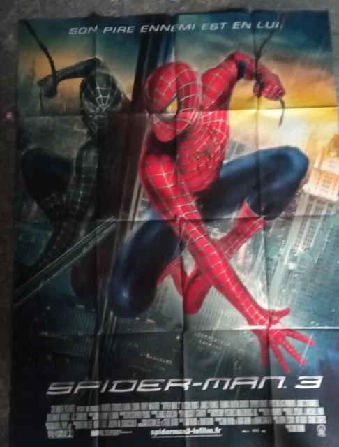 AFFICHE PLIÉE 120X160CM SPIDER-MAN 3 (2007) Sam Raimi - Tobey Maguire ...