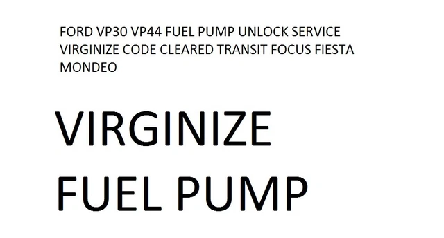 BOSCH VP30 VP44 Fuel Pump Decode Unlock Virginize Transit Focus Mondeo Fiesta £35.00 - PicClick UK