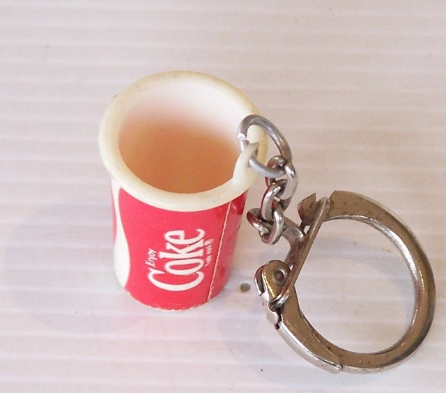 VINTAGE COCA-COLA PLASTIC Cup Coke Souvenir Advertising Promo Key Chain ...