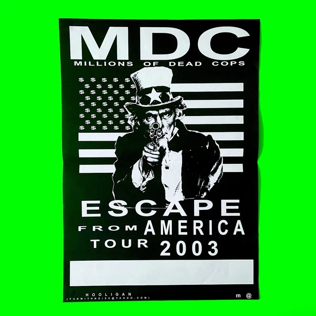 RARE 🔥 MDC 🔥 Hardcore Punk Poster U.K. £85.00 - PicClick UK