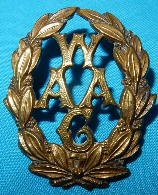 WW1 WAAC WOMEN'S Army Auxiliary Corps Cap Badge Military World War I ...