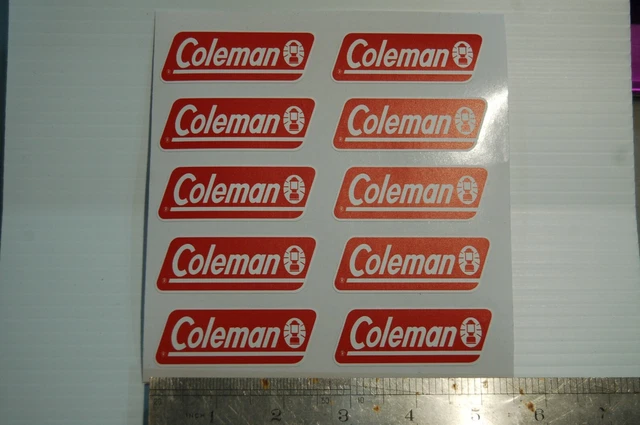 COLEMAN BY FLEETWOOD Sticker label for lantern stove lamp RV Trailer $4 ...