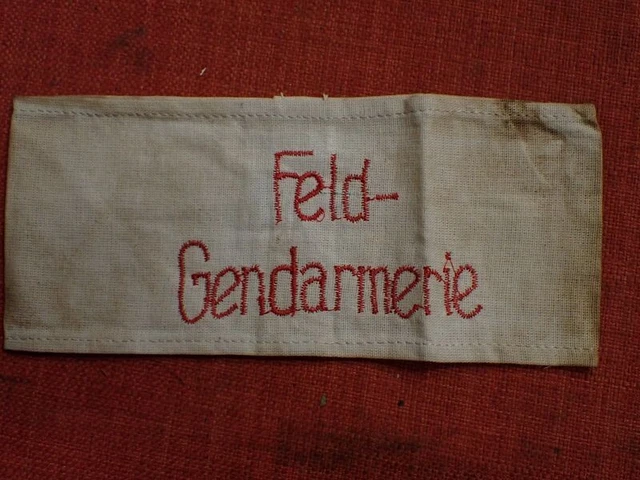 ORIGINAL WW2 GERMAN Field Police Feld-Gedarmerie Army Band For Tunic £1 ...