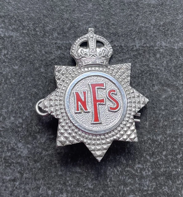 WW2 NATIONAL FIRE Service Original Cap Badge £5.04 - PicClick UK