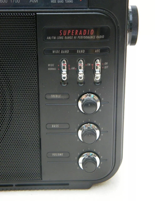 VINTAGE GE SUPERADIO III Long Range Hi Performance AM/FM Super Radio 7 ...