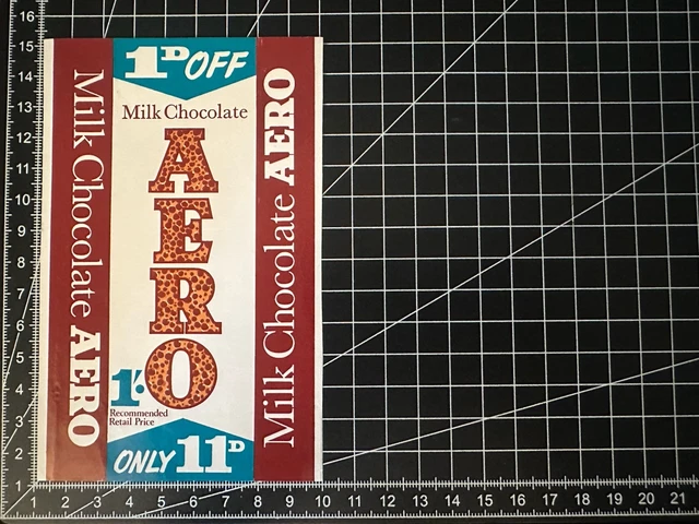 VINTAGE ROWNTREES Aero Milk Chocolate Sweet Wrapper Confectionery £5.91 ...