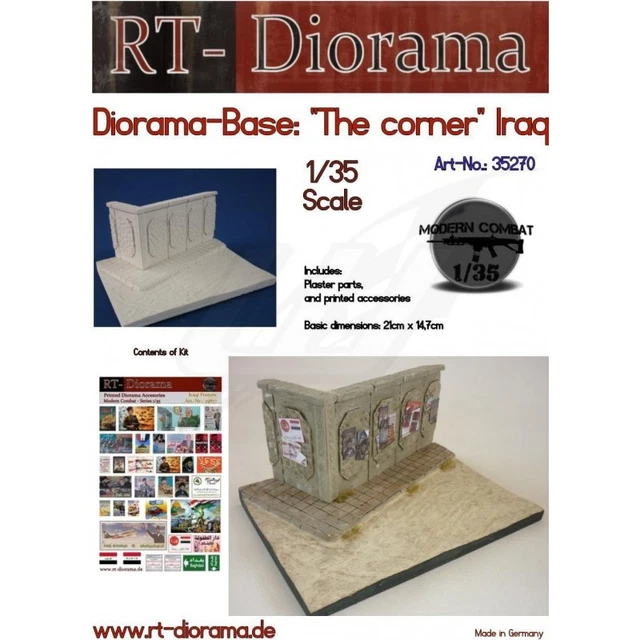 [FR] RT-DIORAMA 1/35 Diorama-Base: The Corner (Iraq) [Standard ...
