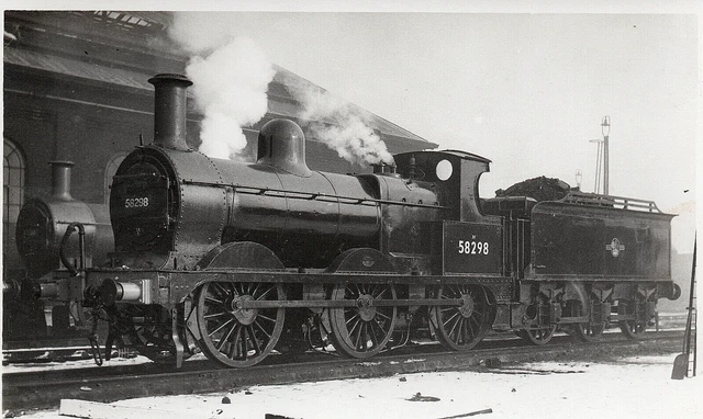 EX MR LMS CLASS 2F 0-6-0 No 58298 DERBY MPD on 24/1/58 R/PHOTO £1.30 ...