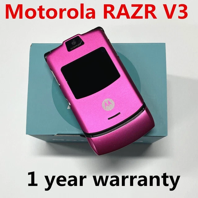 VIDEOTELEFONO ORIGINALE MOTOROLA RAZR V3 rosa sbloccato flip GSM ...