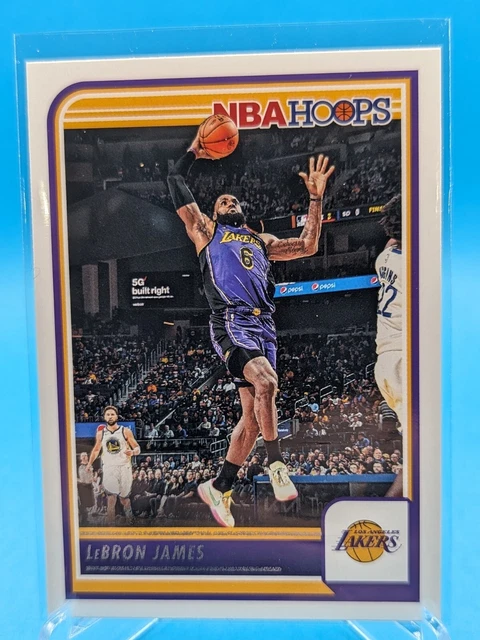 2023-24 PANINI NBA Hoops LeBron James #52 Los Angeles Lakers Base EUR 2 ...