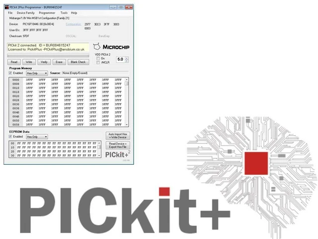 SOFTWARE GUI PICKITPLUS per programmatore PICkit 2 - pacchetto software singolo EUR 14,13 ...