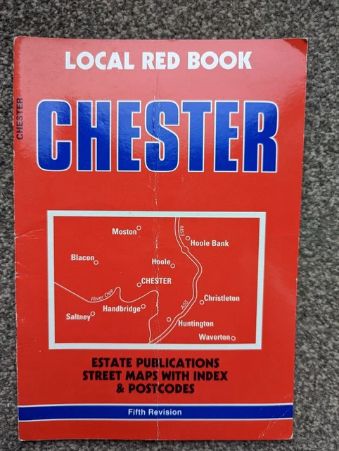CHESTER CITY MAP. Local Red Book of Chester. Chester City Centre Street ...