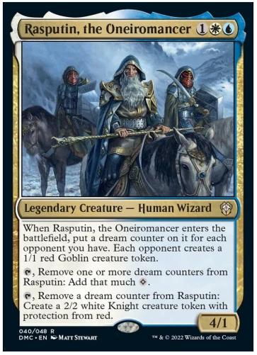 MTG RASPUTIN, THE Oneiromancer Foil R #40 NM DMC Legendary Creature ...